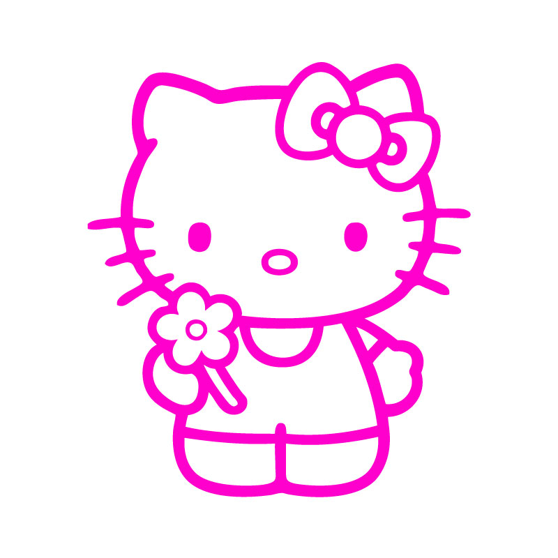 Hello Kitty Wave Vinyl Sticker – Blunt.One