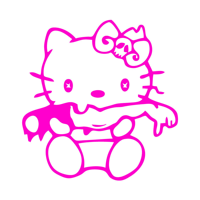 Hello Kitty Zomby Bite Vinyl Sticker – Blunt.One